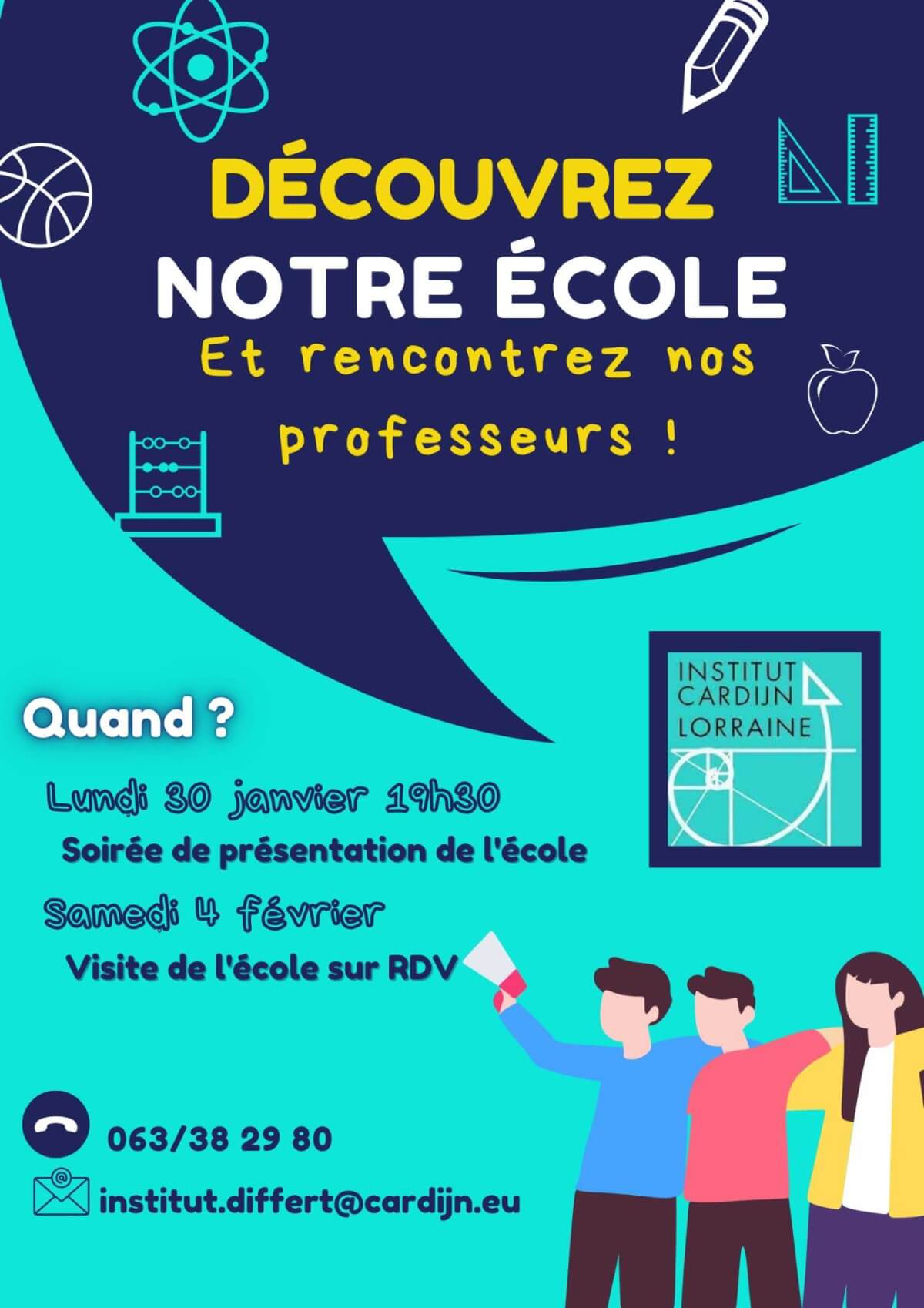 Découvrez notre école ! | Institut Cardijn-Lorraine Differt